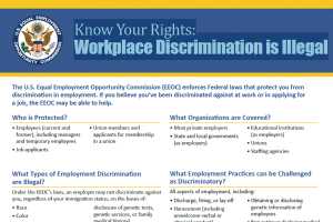 Know Your Rights: Workplace Discrimination is Illegal Poster - Great ...