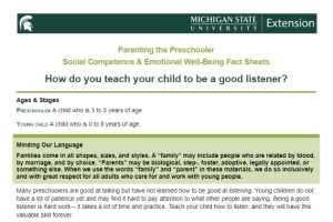 Parenting the Preschooler - How do you teach your child to be a good ...