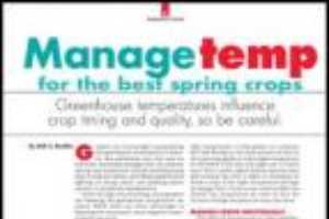 Manage temperatures for the best spring crops - Floriculture ...