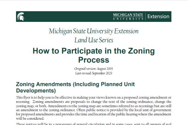 How to Participate in the Zoning Process for Zoning Amendments ...