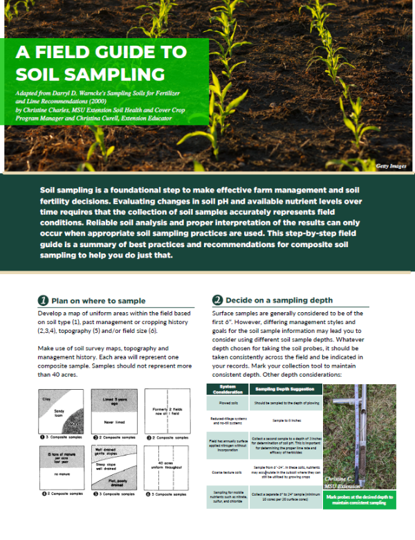 A Field Guide To Soil Sampling - Soil Health