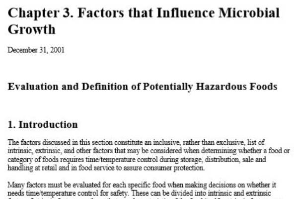 Chapter 3. Factors that Influence Microbial Growth - Meat Processing Variance Training