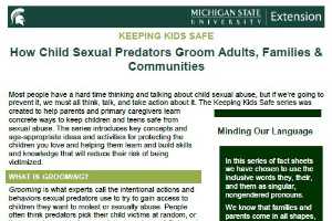 Keeping Kids Safe: How Child Sexual Predators Groom Adults, Families ...