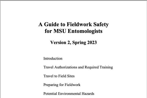 A Guide to Fieldwork Safety for MSU Entomologists - Department of ...