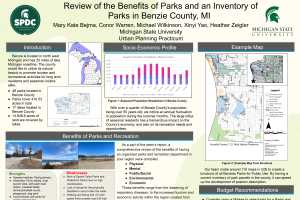 Review of the Benefits of Parks and an Inventory of Parks in Benzie ...