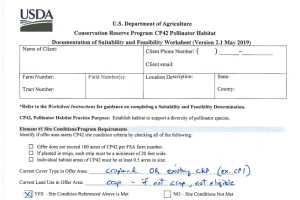 USDA Suitability and Feasibility Worksheets (with notes) - Conservation ...