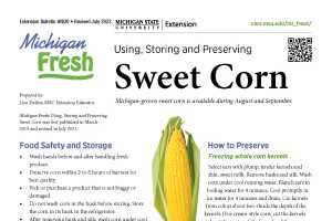 Michigan Fresh: Using, Storing, and Preserving Sweet Corn (HNI30 ...