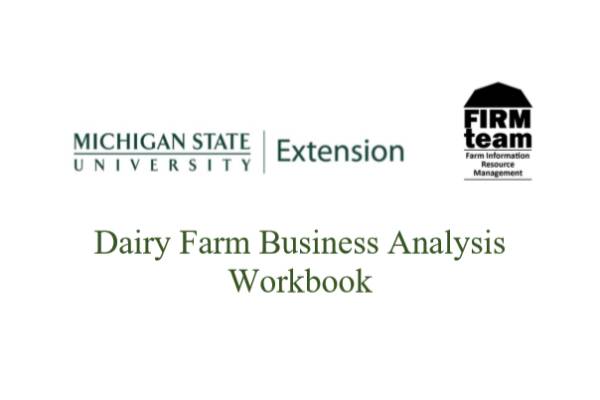 Dairy Farm Business Analysis Workbook - Farm Management
